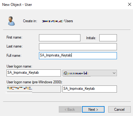 Creating manual keytab file Imprivata and VMware Workspace One Access.