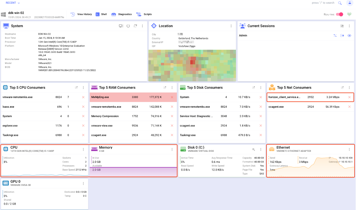 Unveiling VDI Advanced Diagnostics and Support Features in CommandCTRL