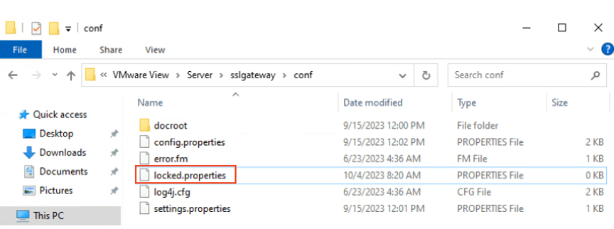 Horizon Connection Server HTTP 421 Error
