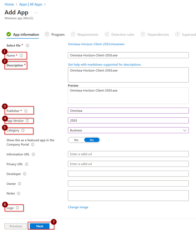 Deploy Horizon Client with Intune
